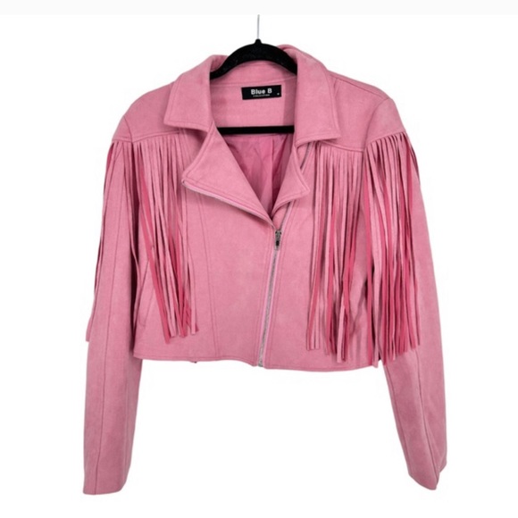 blue b | Jackets & Coats | Blue B Bubblegum Barbie Pink Cropped Western ...